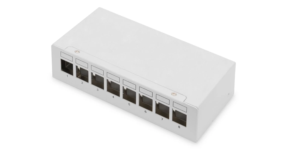 Patch panel 8 port moduláris DN-93718 - Előlapok